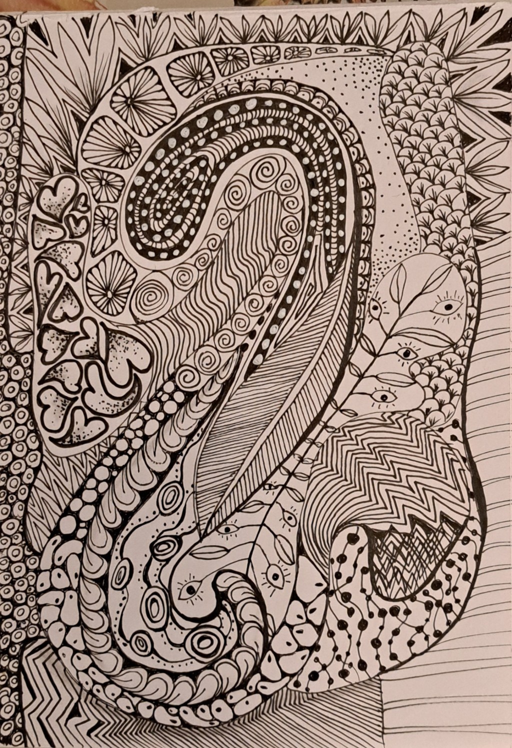 Just breathe drawing by Jennifer | Doodle Addicts