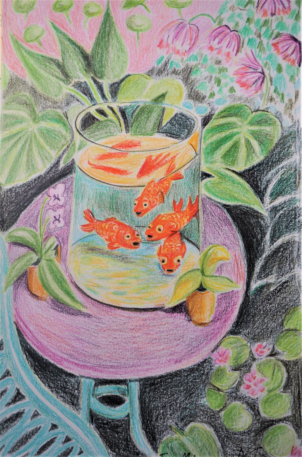 The Fish bowl drawing by Anna | Doodle Addicts