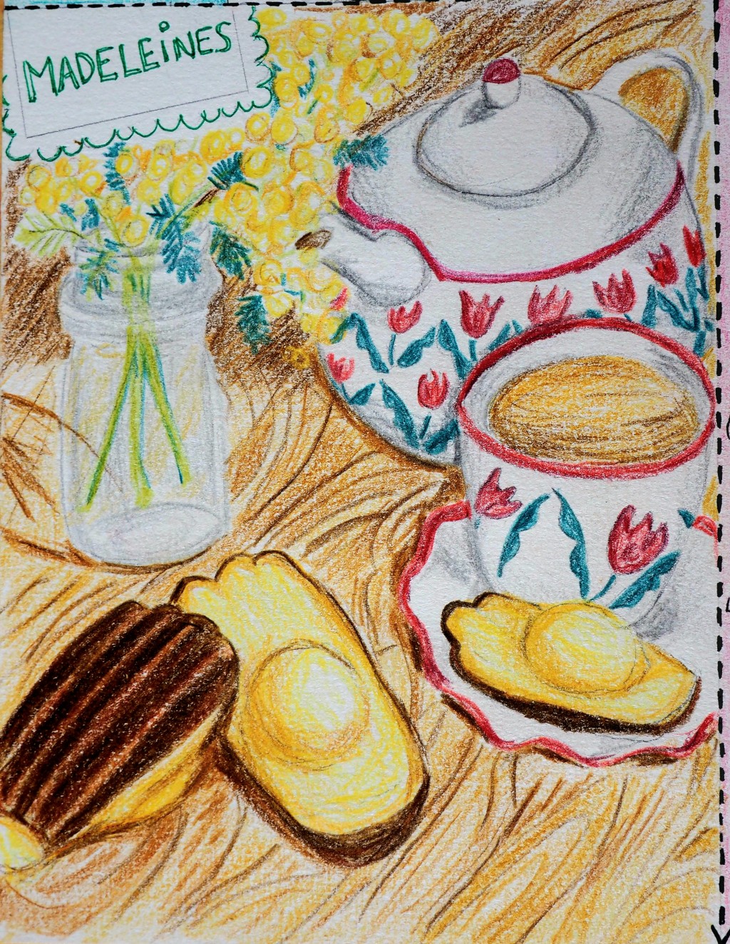 Recipe Madeleine drawing by Anna | Doodle Addicts