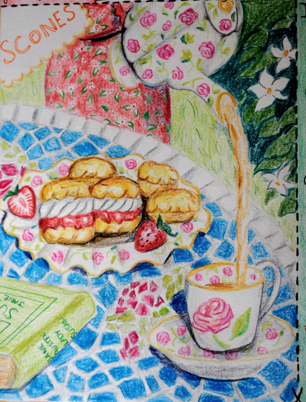 Recipe Scones drawing by Anna | Doodle Addicts