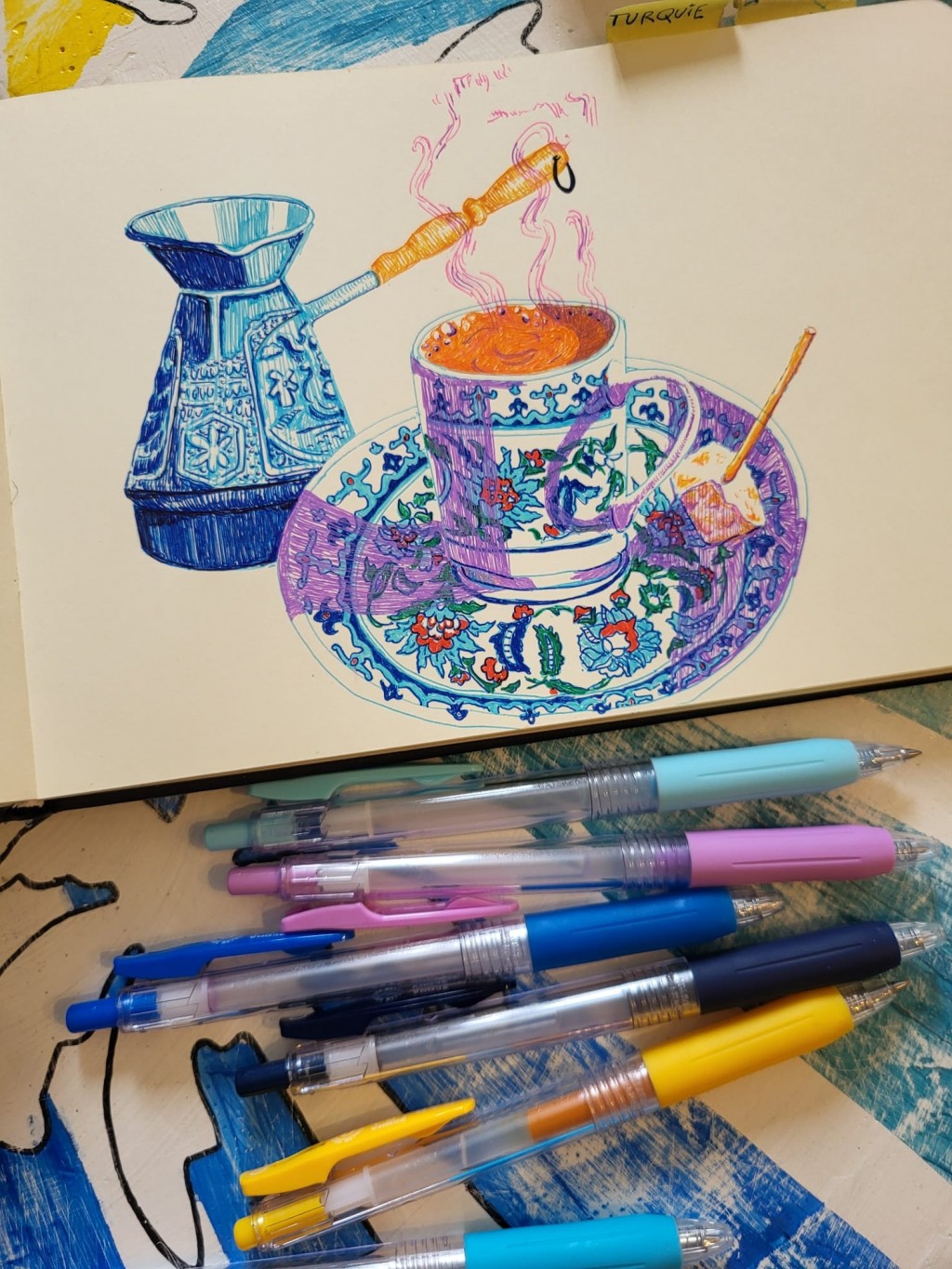 Turkish Coffee drawing by Anna | Doodle Addicts