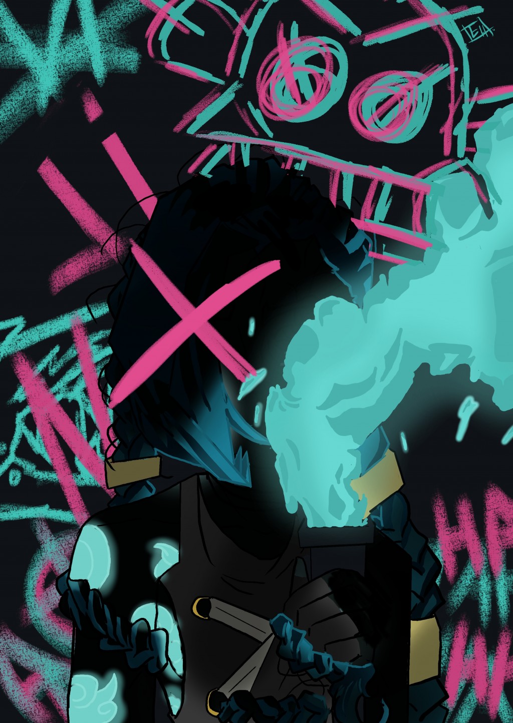 Jinx digital drawing by Em | Doodle Addicts