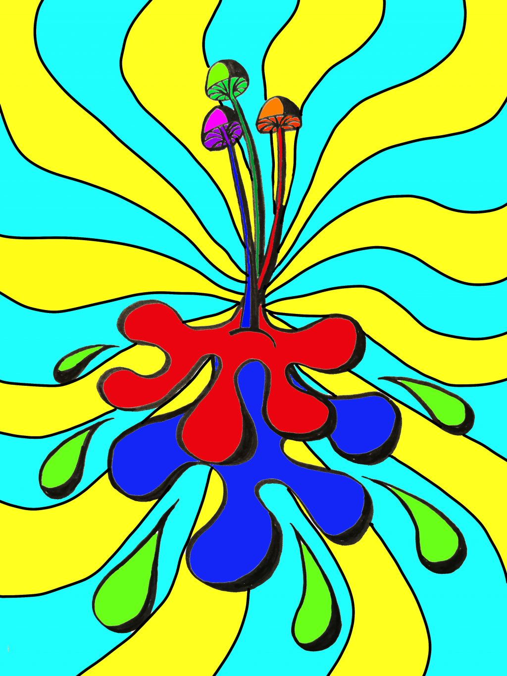 Psycho-Fun-Guy drawing by Psylent | Doodle Addicts