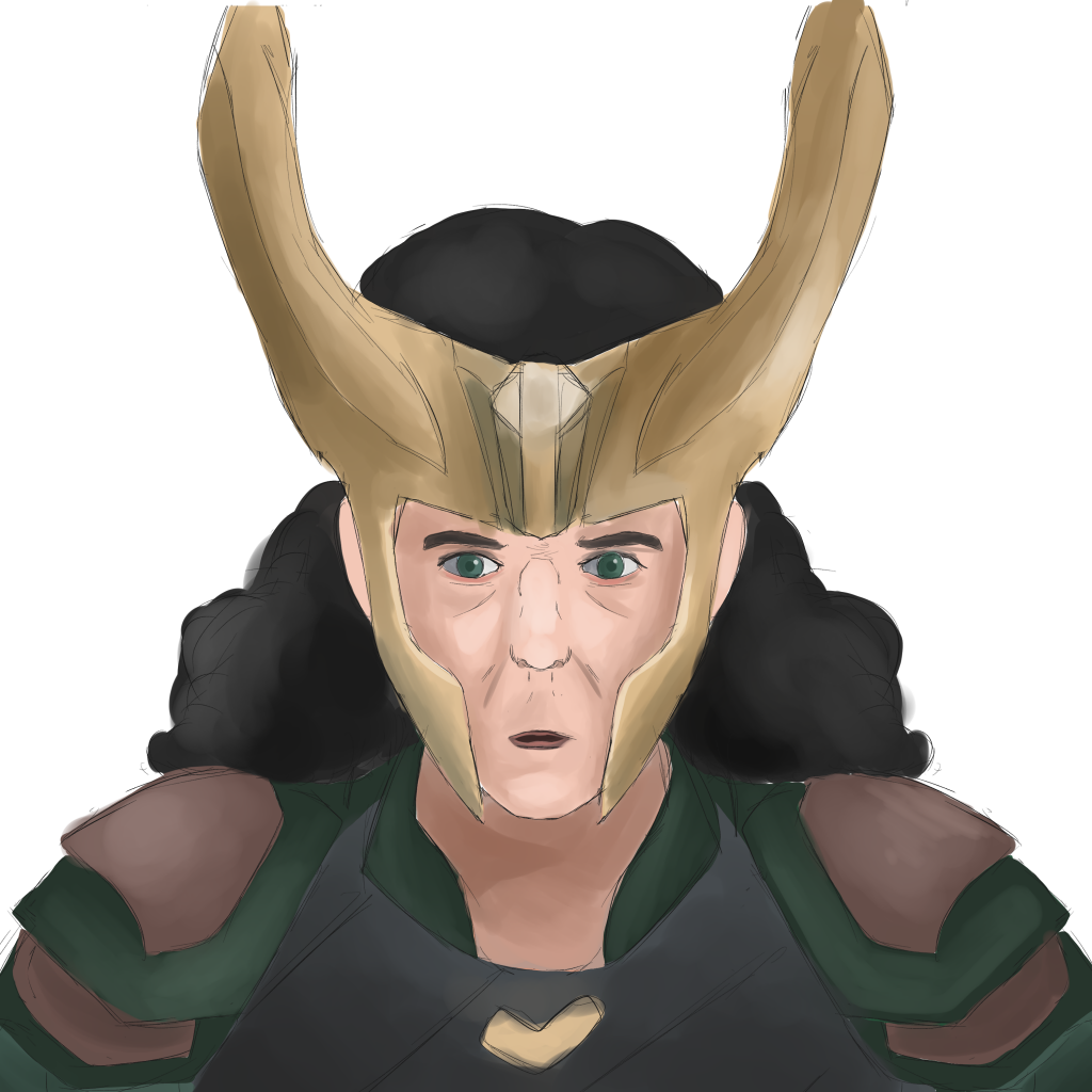 Loki painting drawing by Goggles | Doodle Addicts