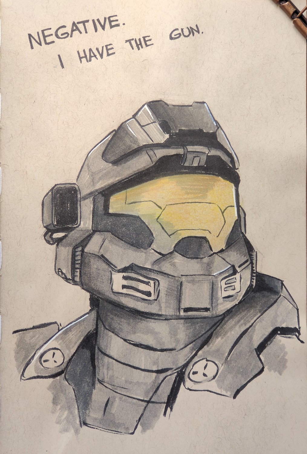 Noble Six drawing by TimShch | Doodle Addicts