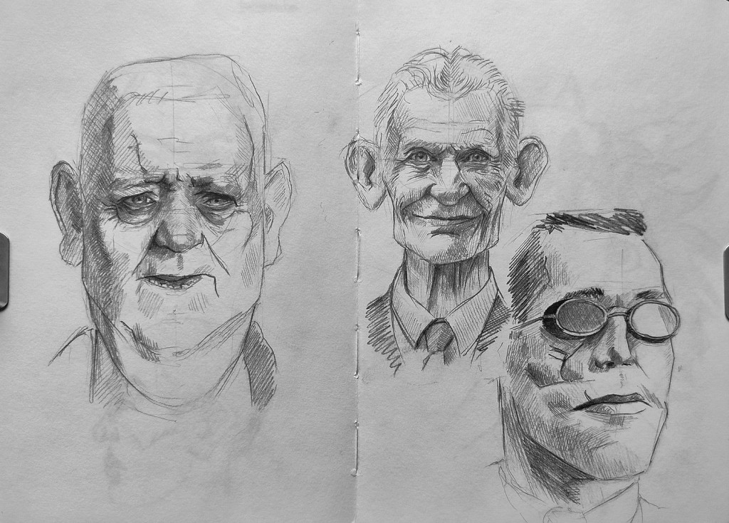 Random portraits in pencil drawing by TimShch | Doodle Addicts