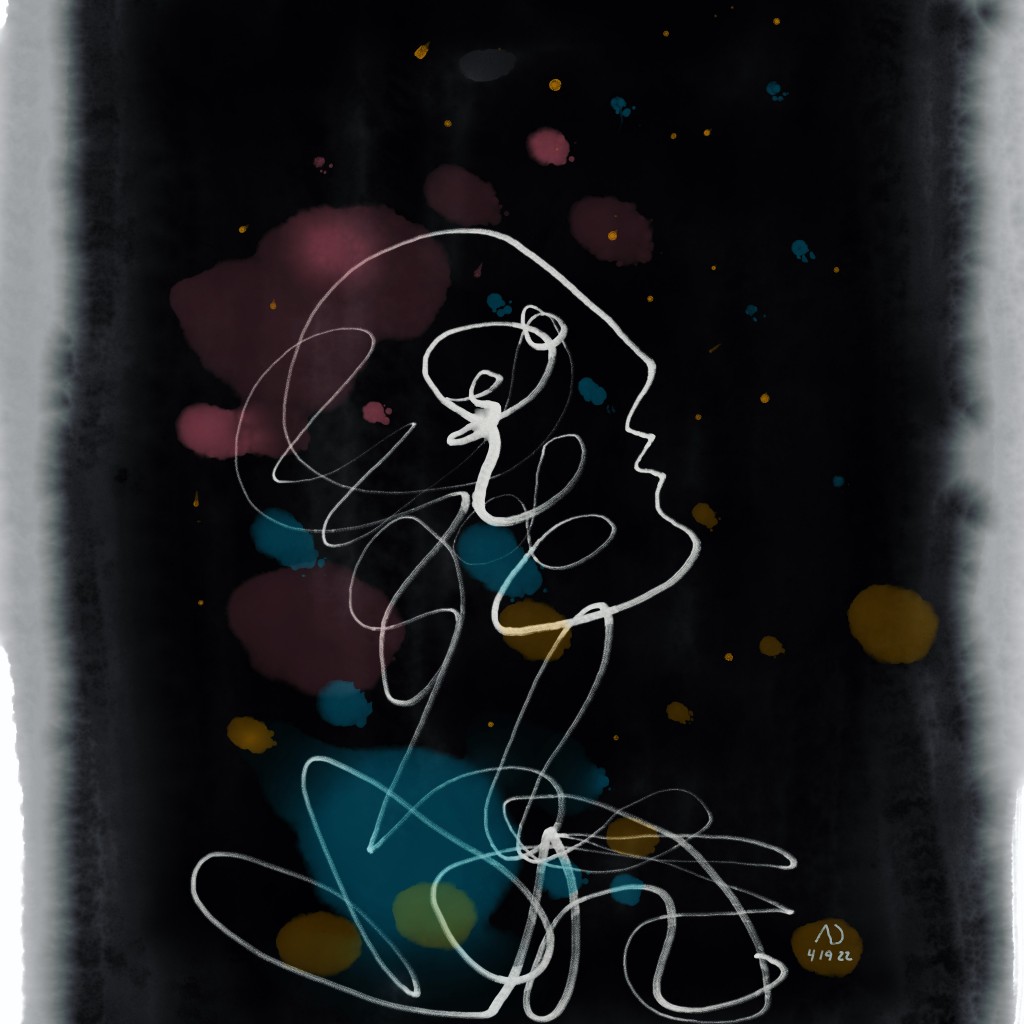 Star gazer drawing by Amadeu Dimas | Doodle Addicts