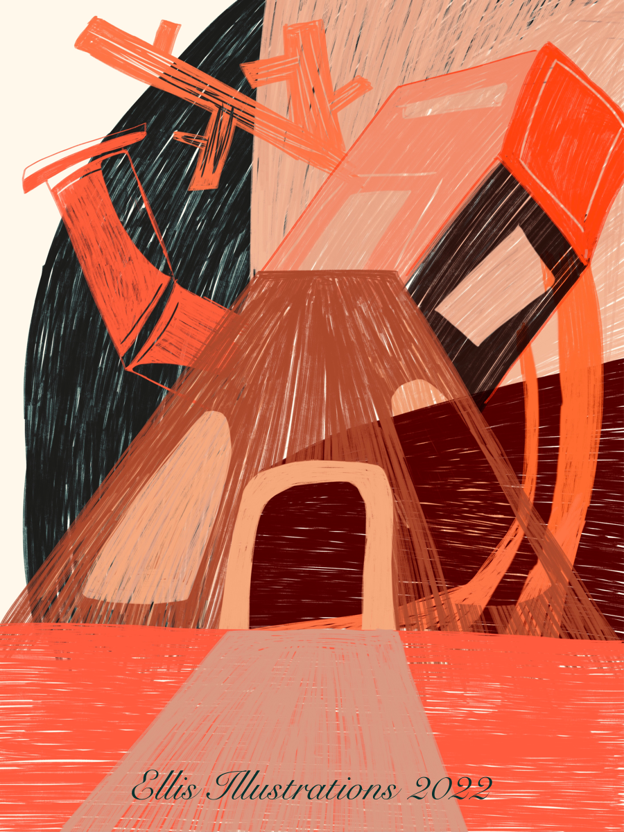 Stylish chaos drawing by Ellis Illustrations | Doodle Addicts