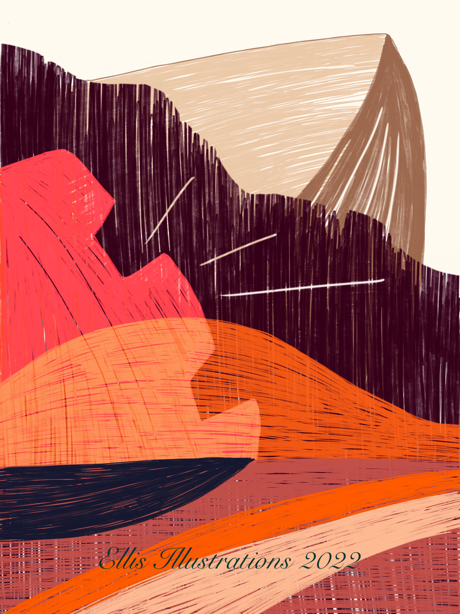 mystery scenery drawing by Ellis Illustrations | Doodle Addicts