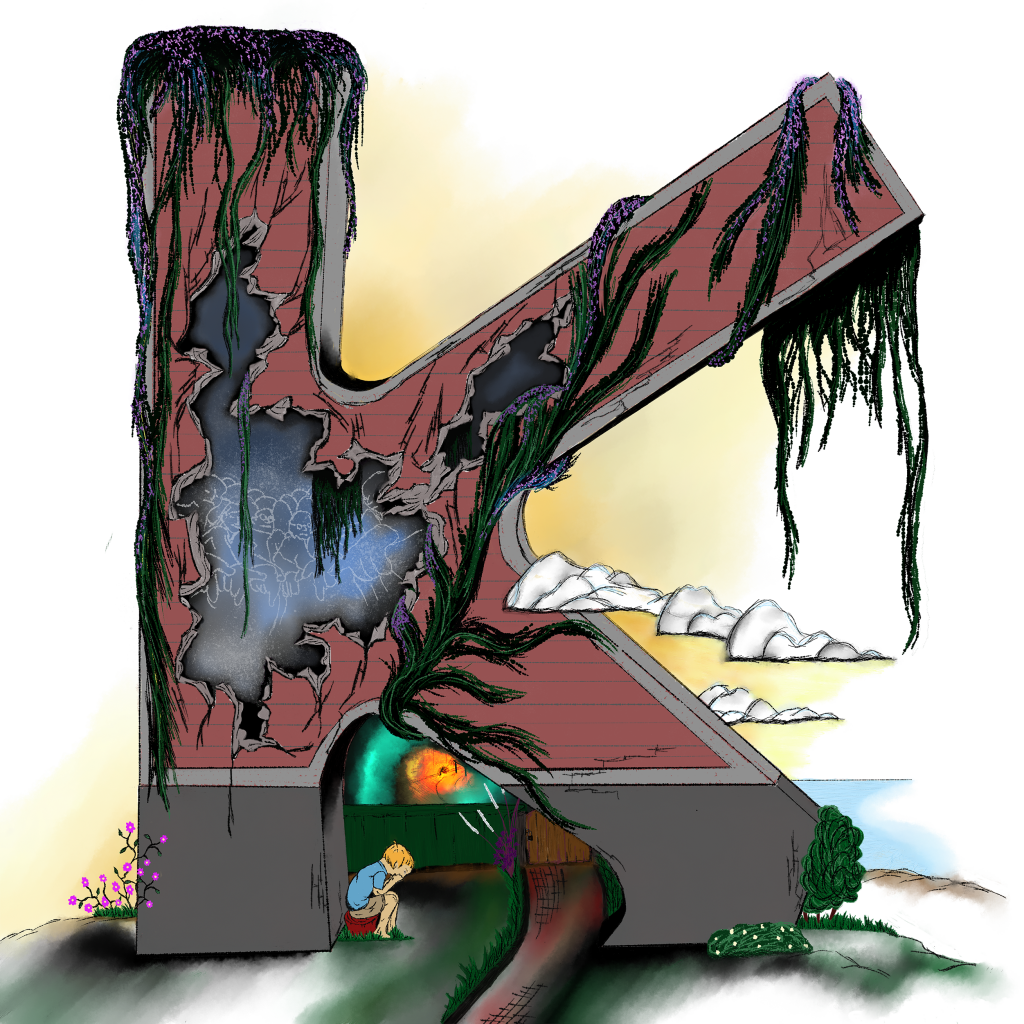 K Under Pressure drawing by Kurtis D Edwards | Doodle Addicts