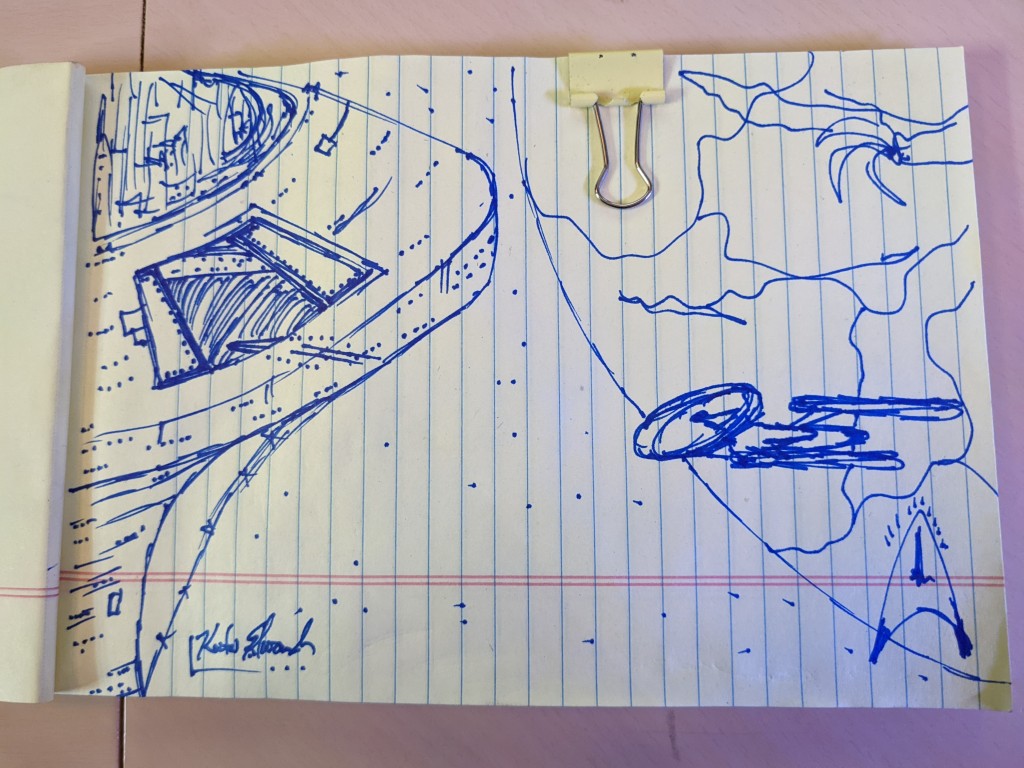Star Trek Spacedock drawing by Kurtis D Edwards | Doodle Addicts