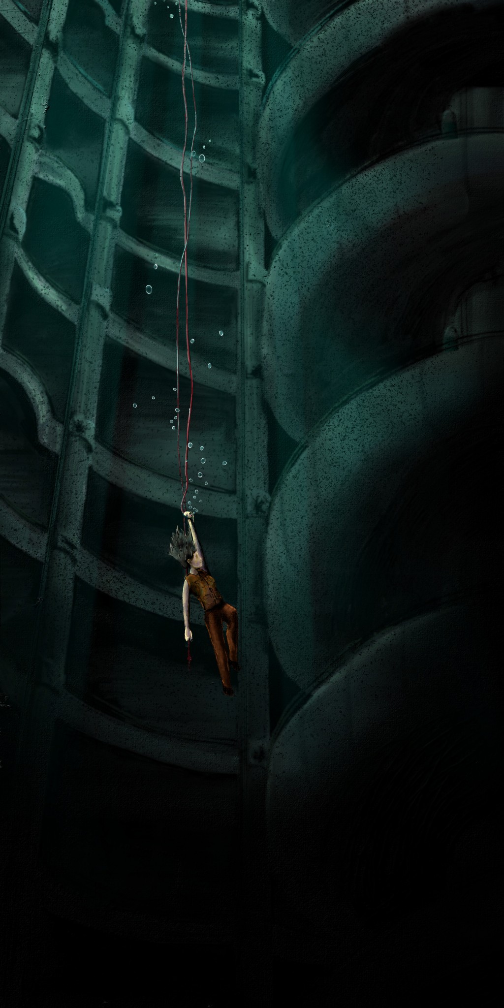 Hanging On: Silo Fanart drawing by Kurtis D Edwards | Doodle Addicts