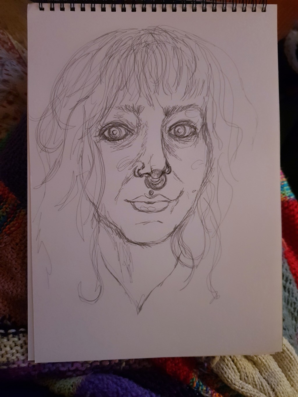 Self Portrait WIP drawing by Yānā Moon Craft & Art | Doodle Addicts