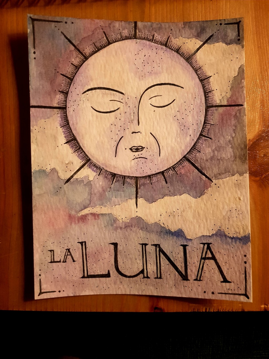 La Luna drawing by Yānā Moon Craft & Art | Doodle Addicts