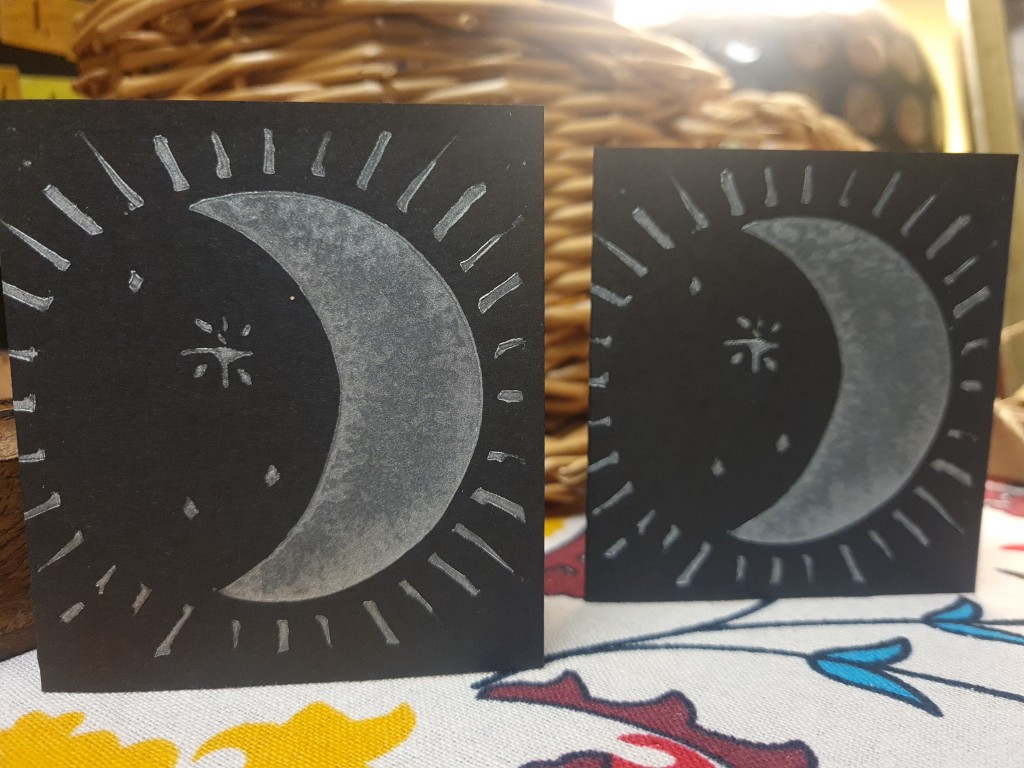 Waning Crescent drawing by Yānā Moon Craft & Art | Doodle Addicts