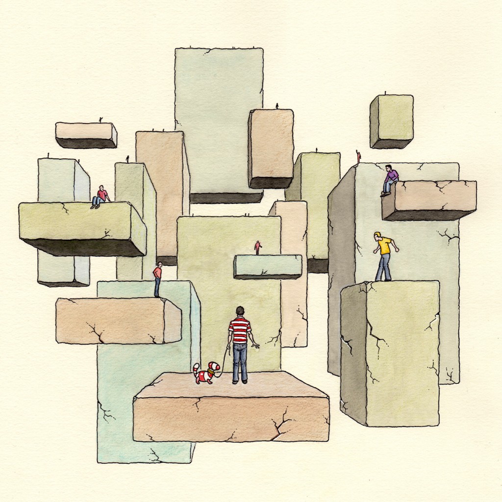 Isolation drawing by Gerhard Schellert | Doodle Addicts