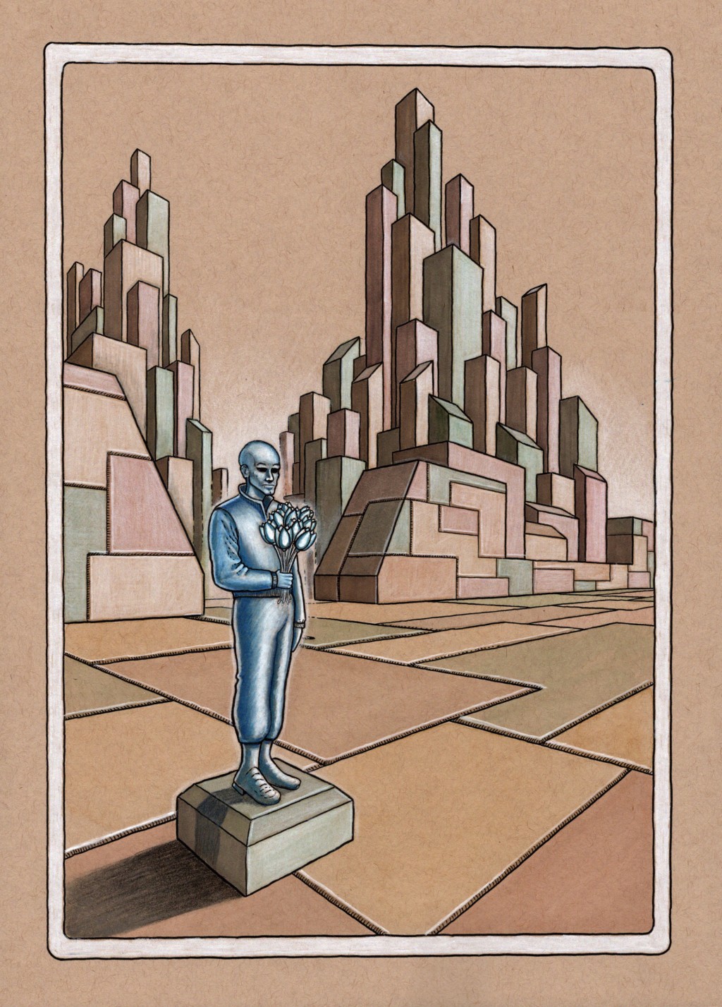 kind of blue drawing by Gerhard Schellert | Doodle Addicts