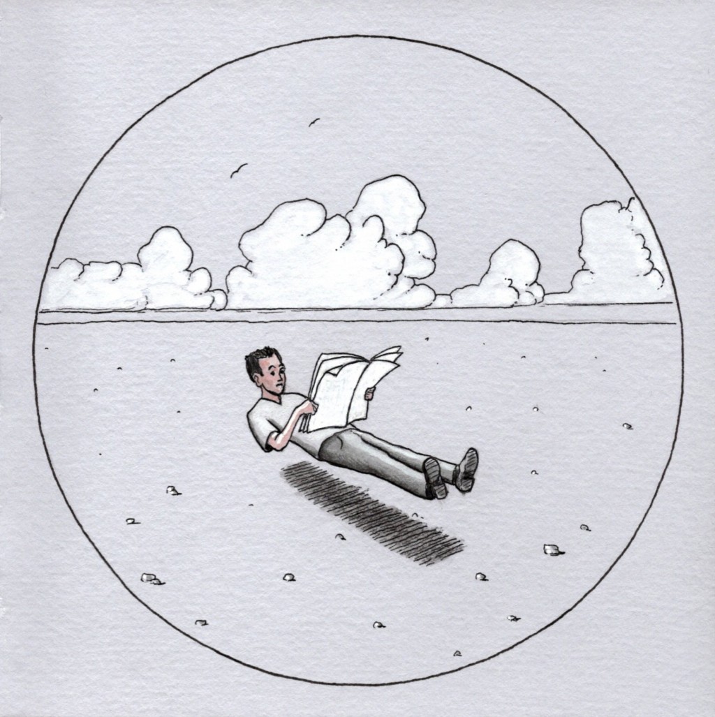 floating drawing by Gerhard Schellert | Doodle Addicts