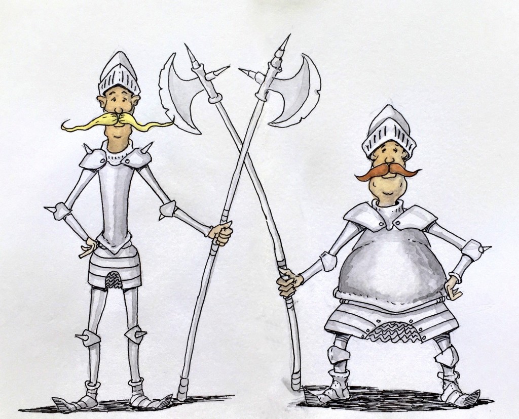 Guards drawing by Gerhard Schellert | Doodle Addicts