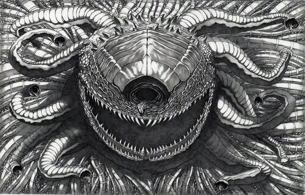 BEHOLDER (NO EYE) drawing by Sneezy | Doodle Addicts