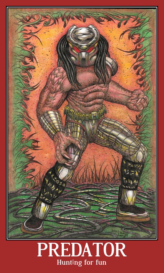 Predator drawing by Sneezy | Doodle Addicts
