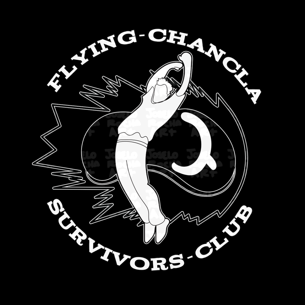 Flying-Chancla Survivors-Club drawing by Joselo Rocha | Doodle Addicts
