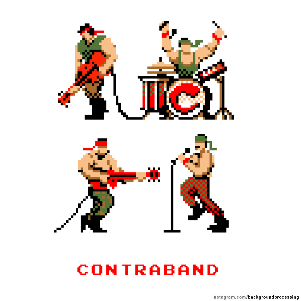 Contraband drawing by Background Processing | Doodle Addicts