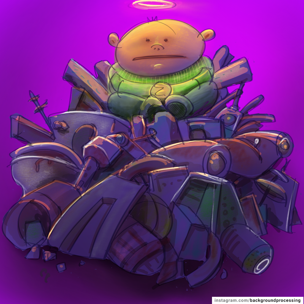 Random doodle drawing by Background Processing | Doodle Addicts