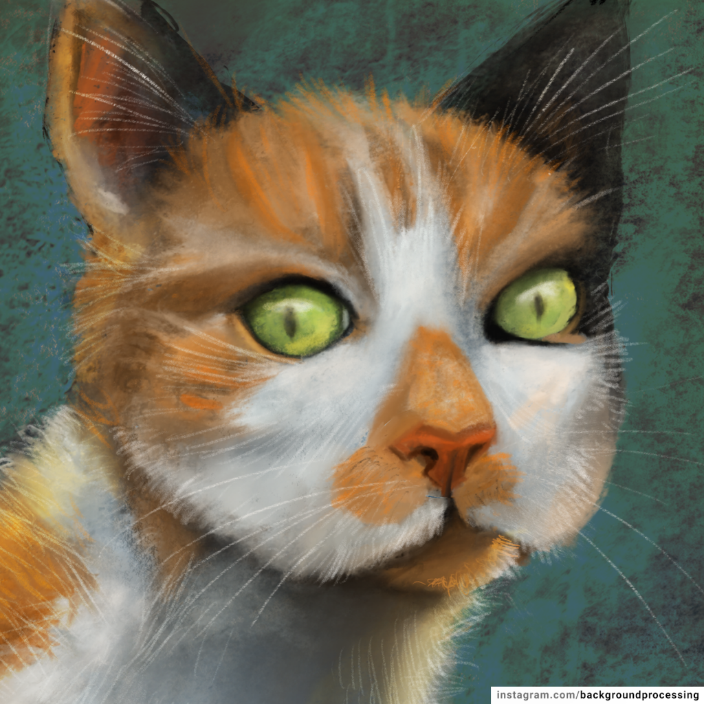 Cat is judging you drawing by Background Processing | Doodle Addicts