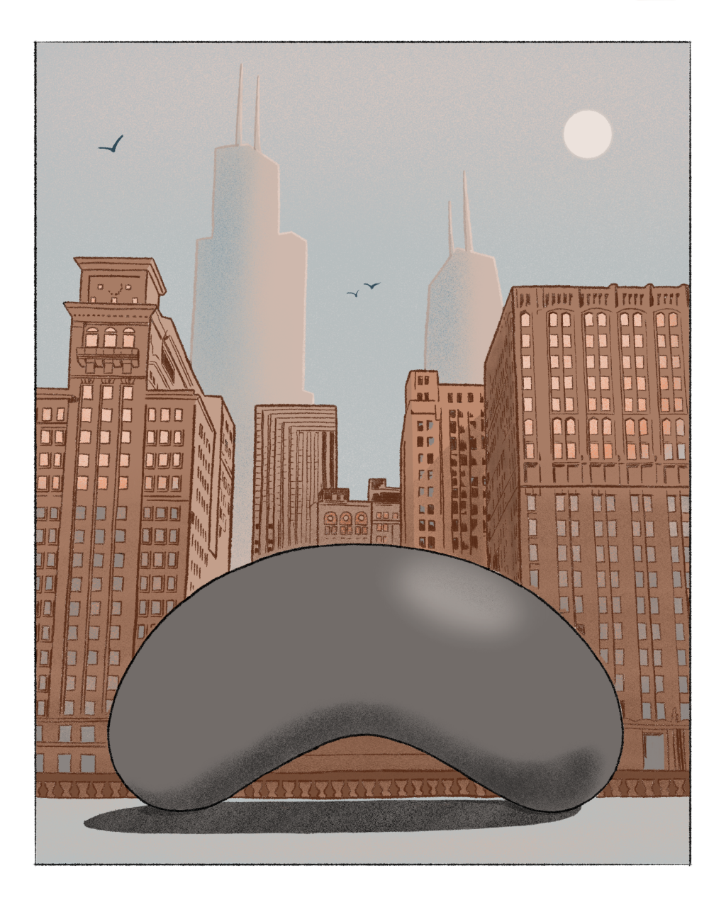 Chicago drawing by Tunde O | Doodle Addicts