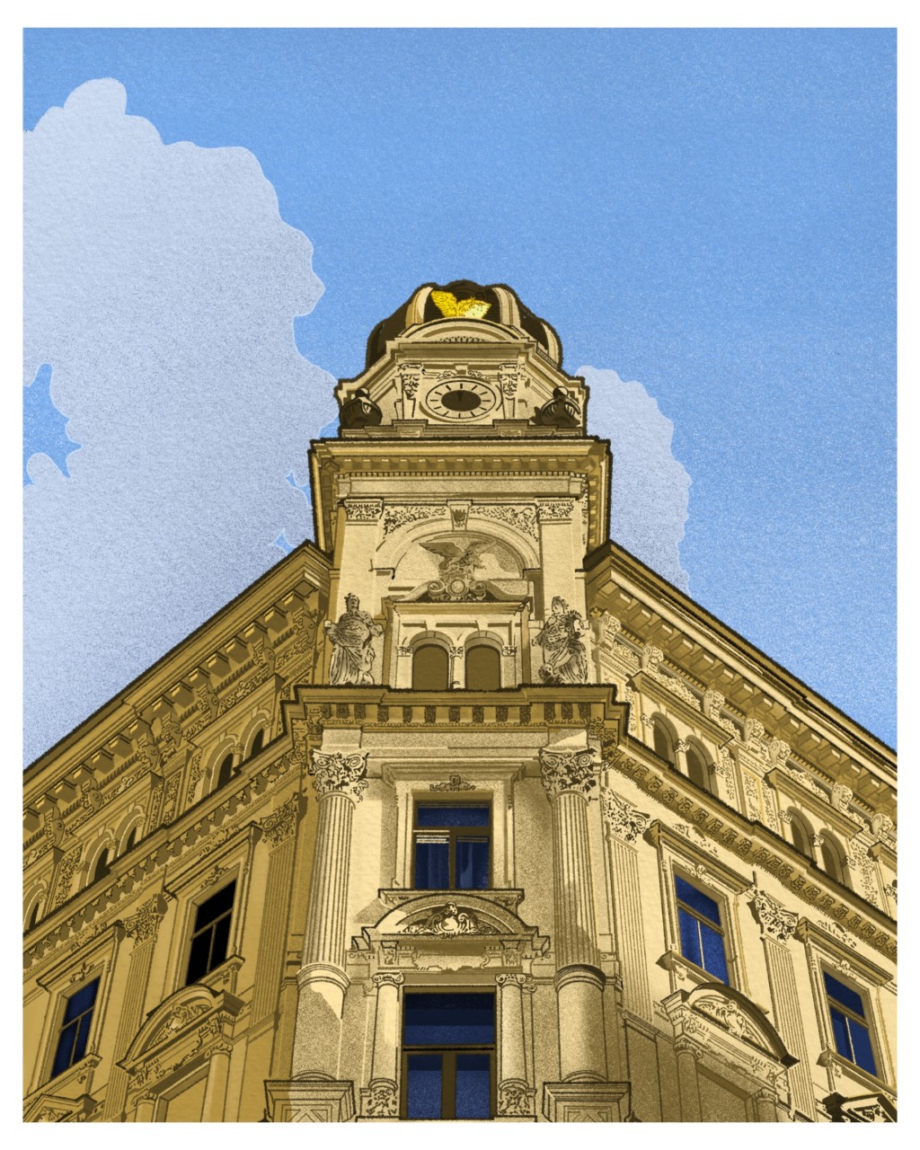 Palais Larisch Von Moennich drawing by Tunde O | Doodle Addicts