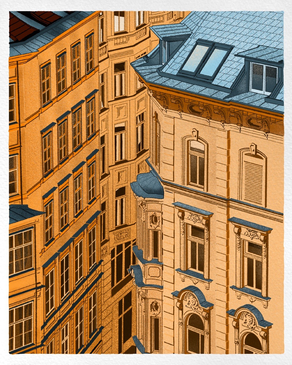 Vienna drawing by Tunde O | Doodle Addicts