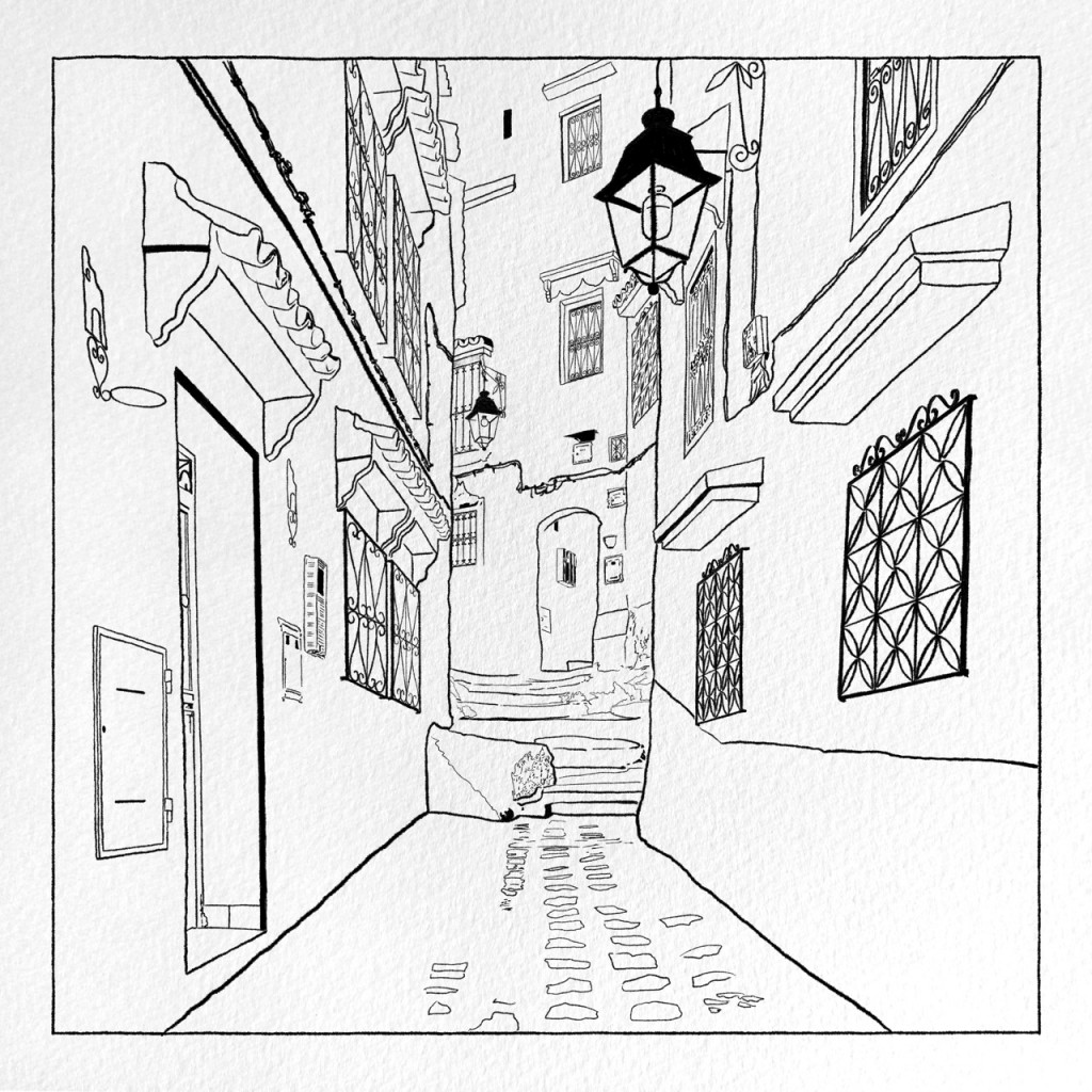 Chefchaouen drawing by Tunde O | Doodle Addicts