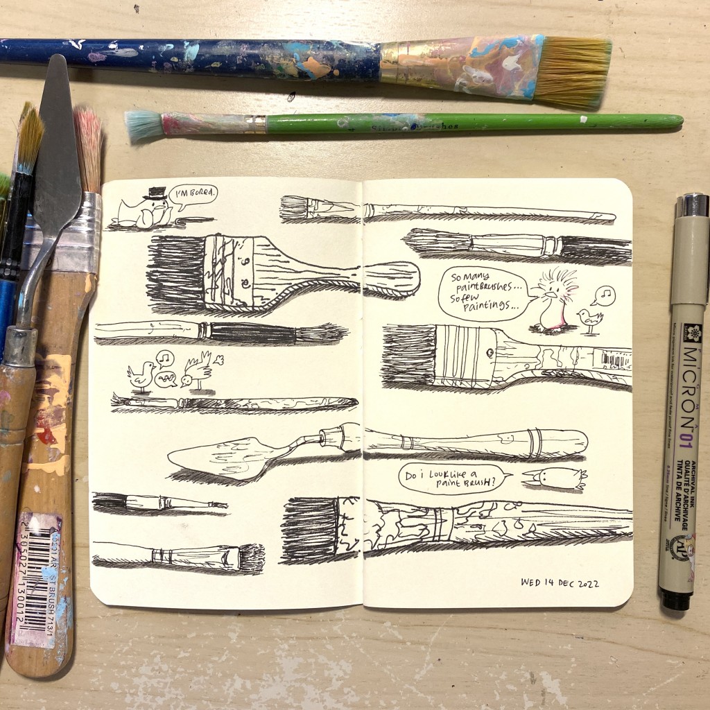 Sketchbook Doodle (14 Dec 2022) drawing by MaryAnn Loo | Doodle Addicts