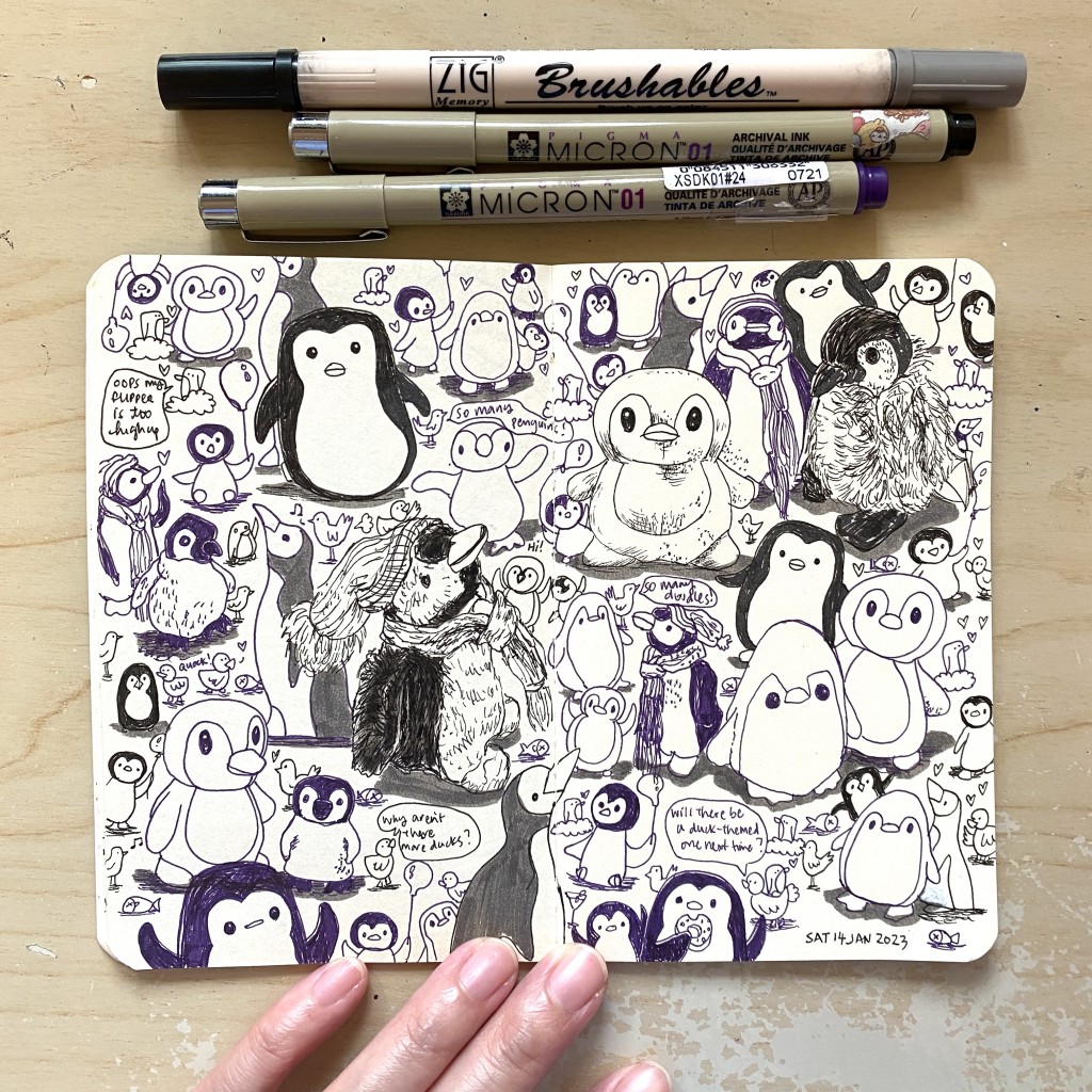 Sketchbook Doodle (14 Jan 2023) drawing by MaryAnn Loo | Doodle Addicts