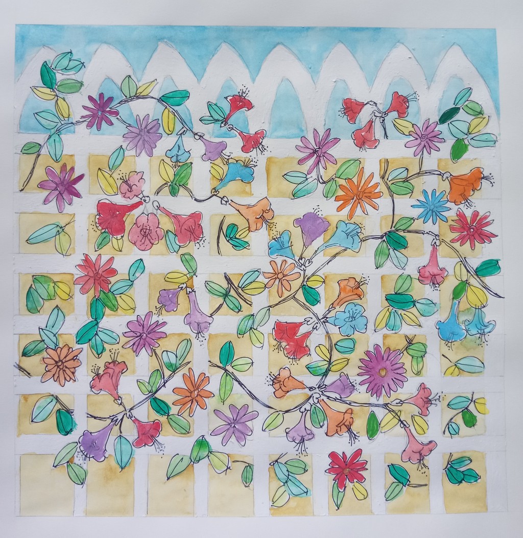 pollinators and perennials drawing by ChadKiley | Doodle Addicts