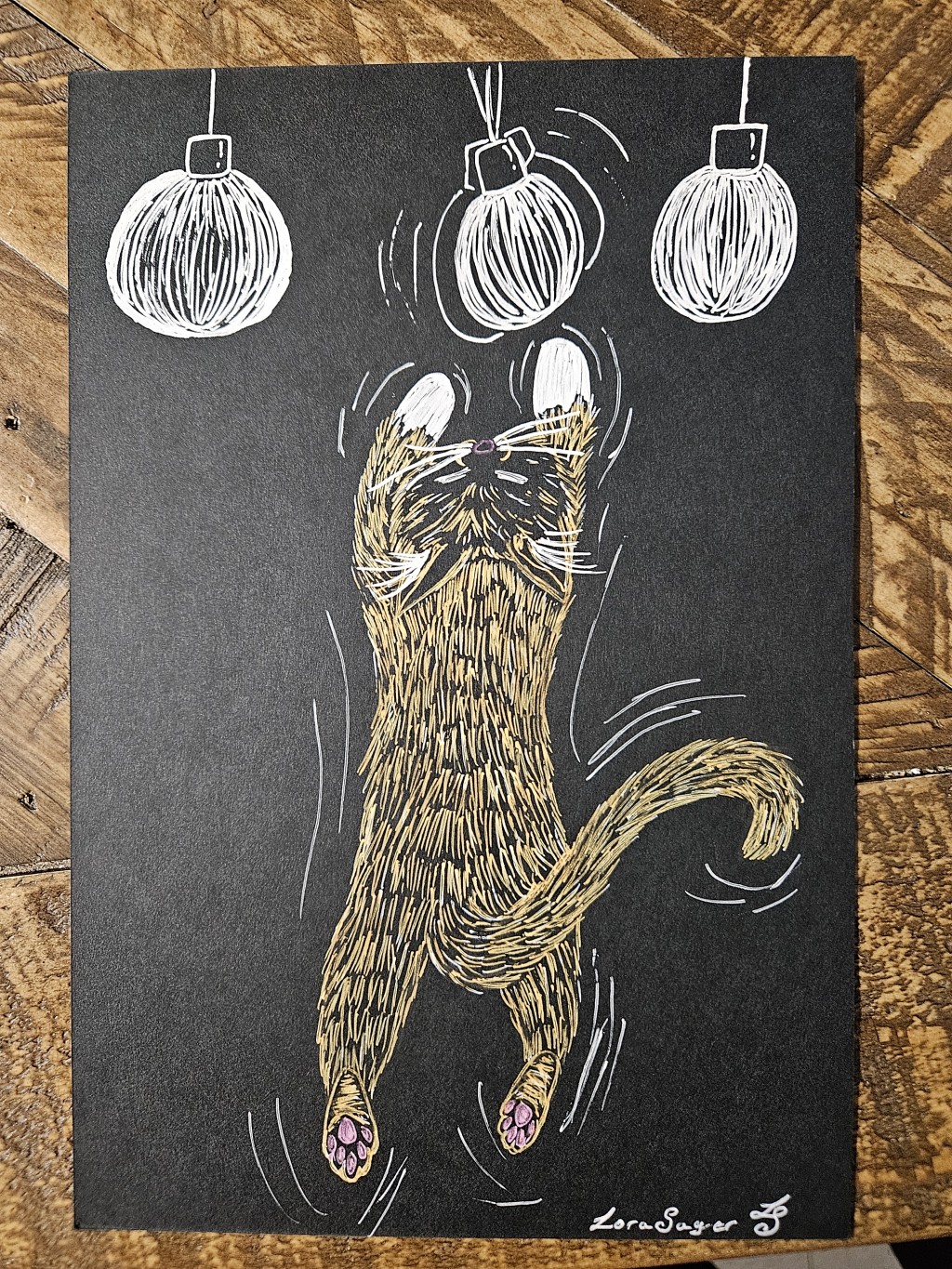 Can't reach drawing by Lora Sager | Doodle Addicts