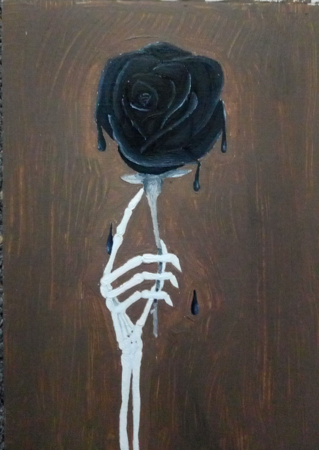 Oil Dripping Rose drawing by Rebecca Kaylin Jones | Doodle Addicts