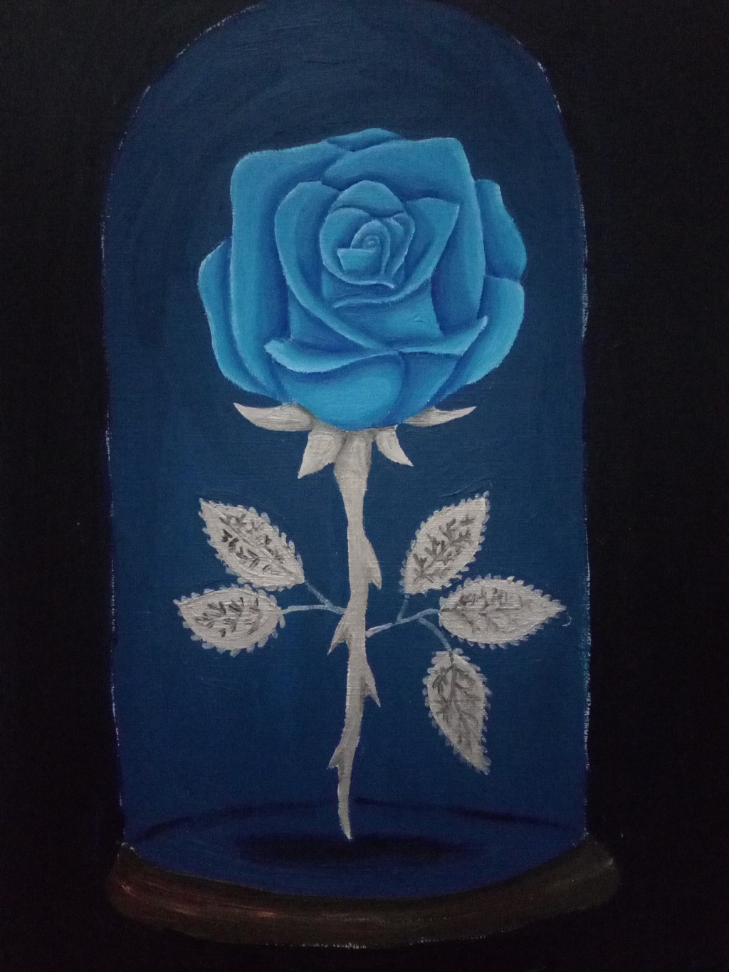 The Moon Light Rose drawing by Rebecca Kaylin Gibson | Doodle Addicts