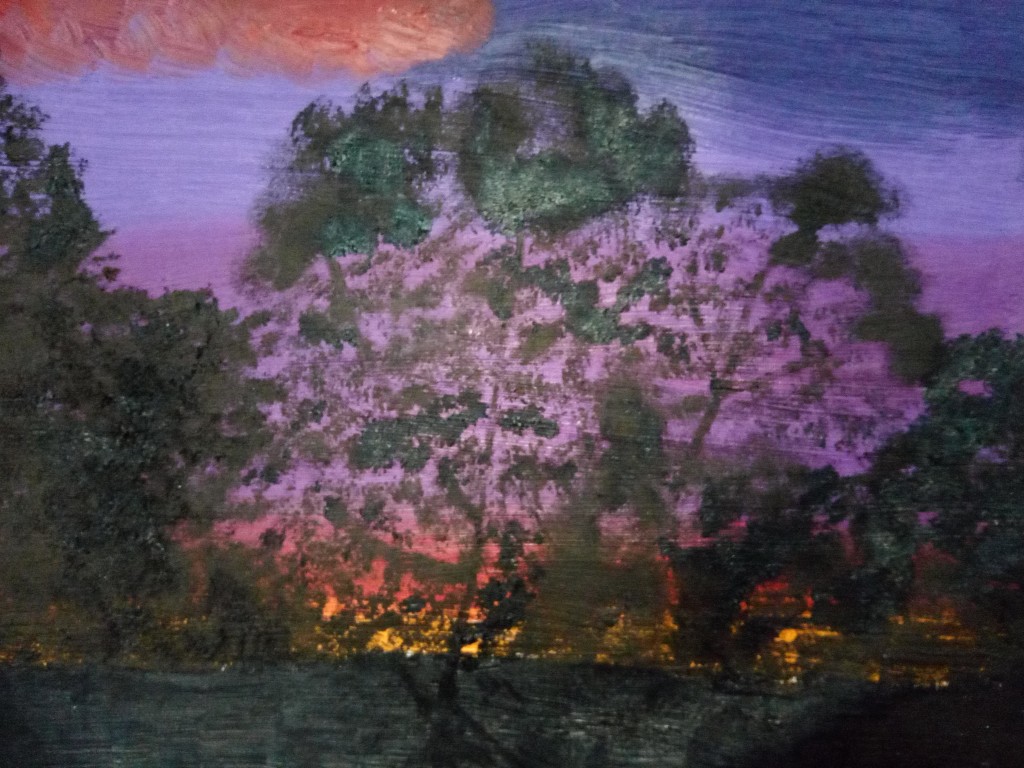 Jacaranda Sunset drawing by Rebecca Kaylin Gibson | Doodle Addicts