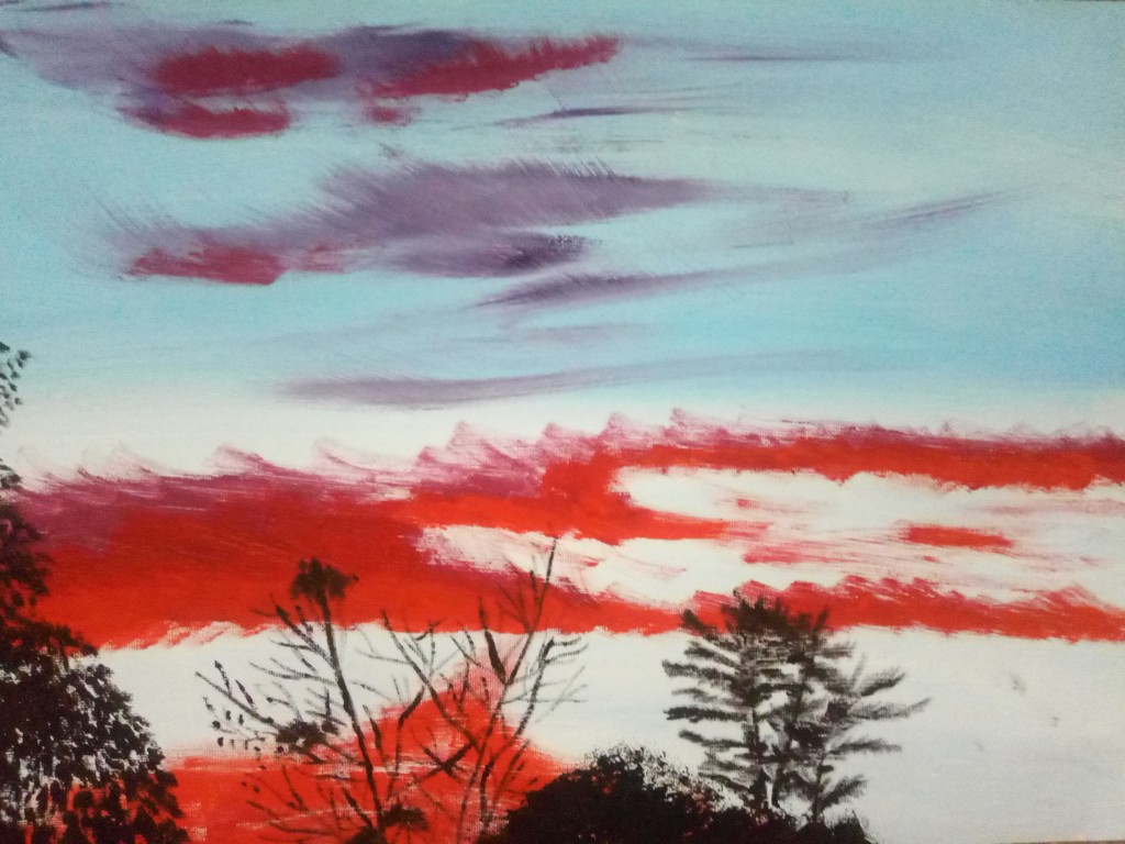 Windswept Sky drawing by Rebecca Kaylin Gibson | Doodle Addicts