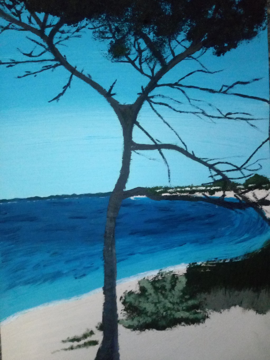 Beach Tree drawing by Rebecca Kaylin Gibson | Doodle Addicts