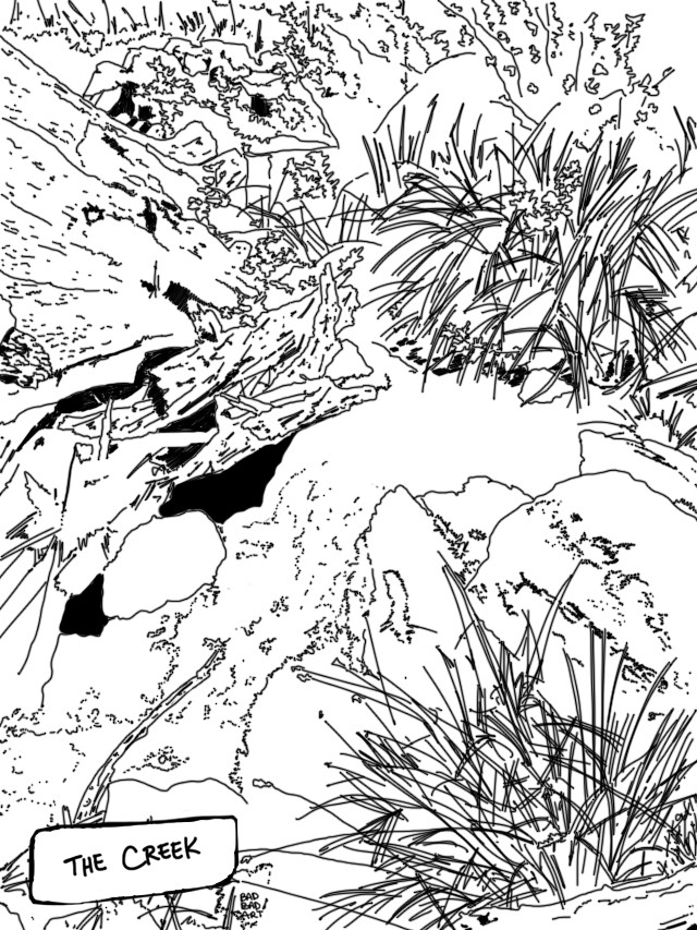 The Creek drawing by Evan | Doodle Addicts