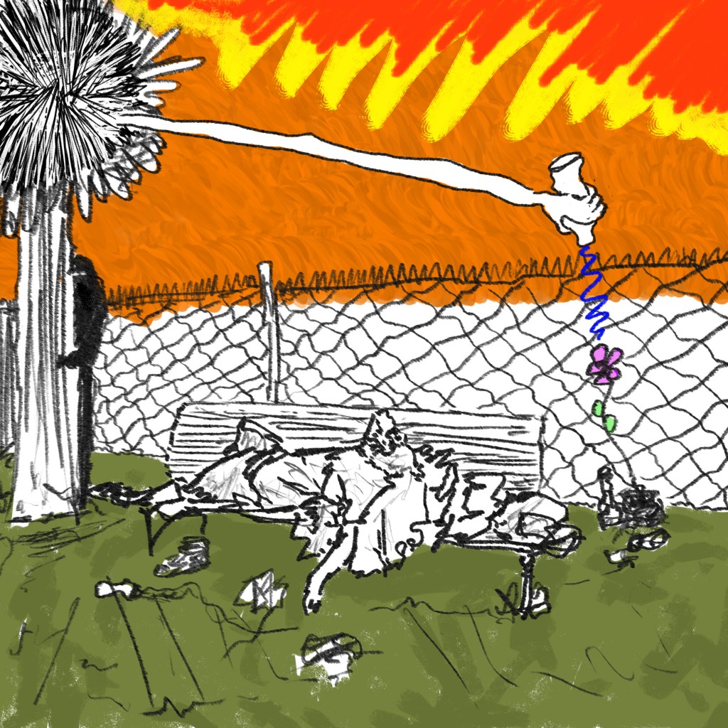 Park Bench drawing by Evan | Doodle Addicts