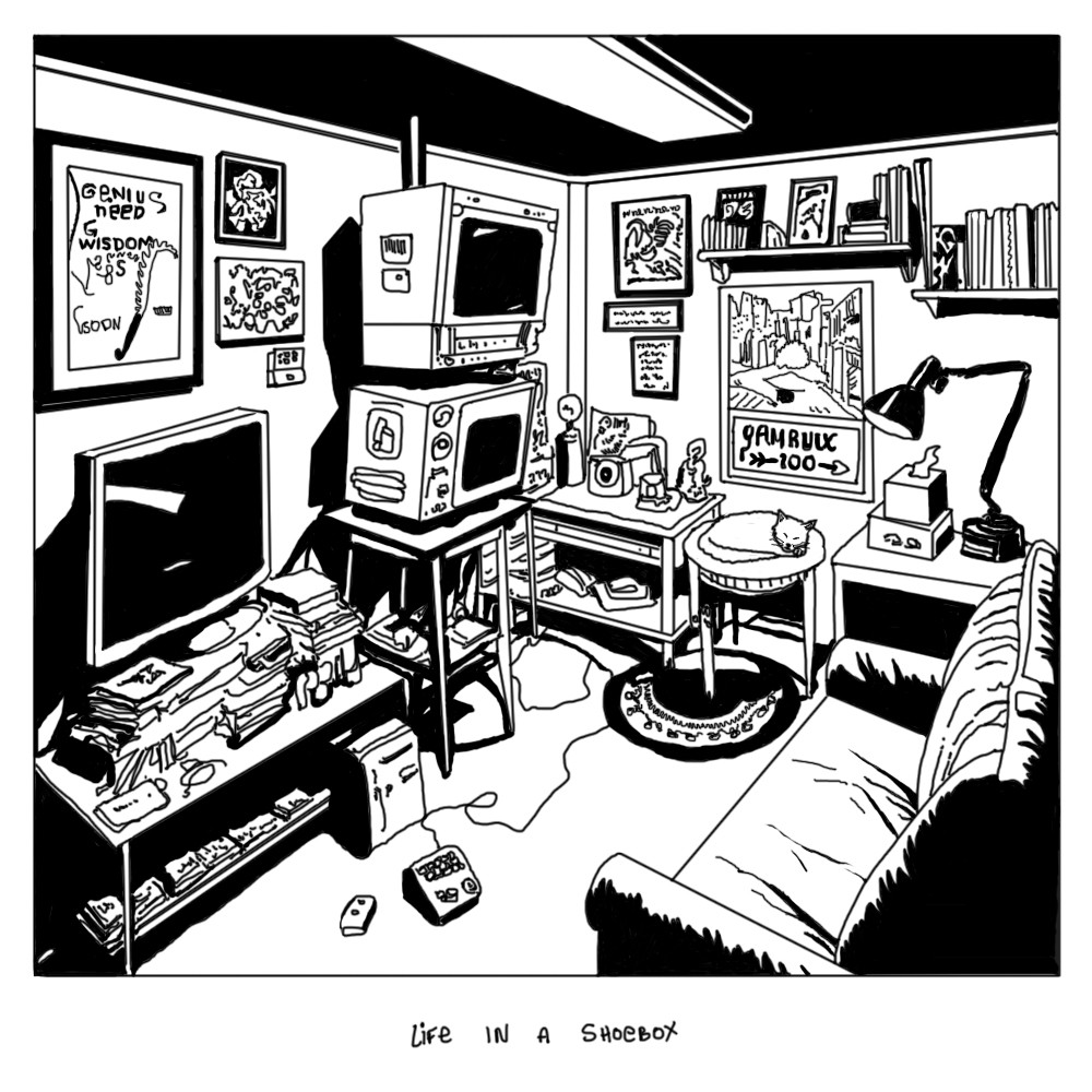 Life In A Shoebox drawing by Evan | Doodle Addicts