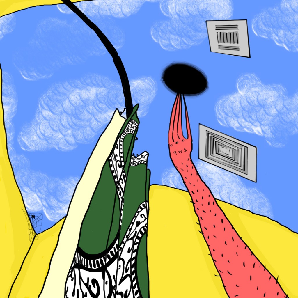 The Black Hole In My Bathroom drawing by Evan | Doodle Addicts