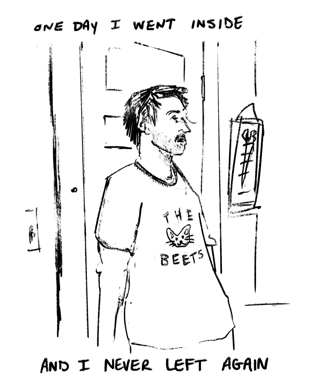 Hermit Says drawing by Evan | Doodle Addicts