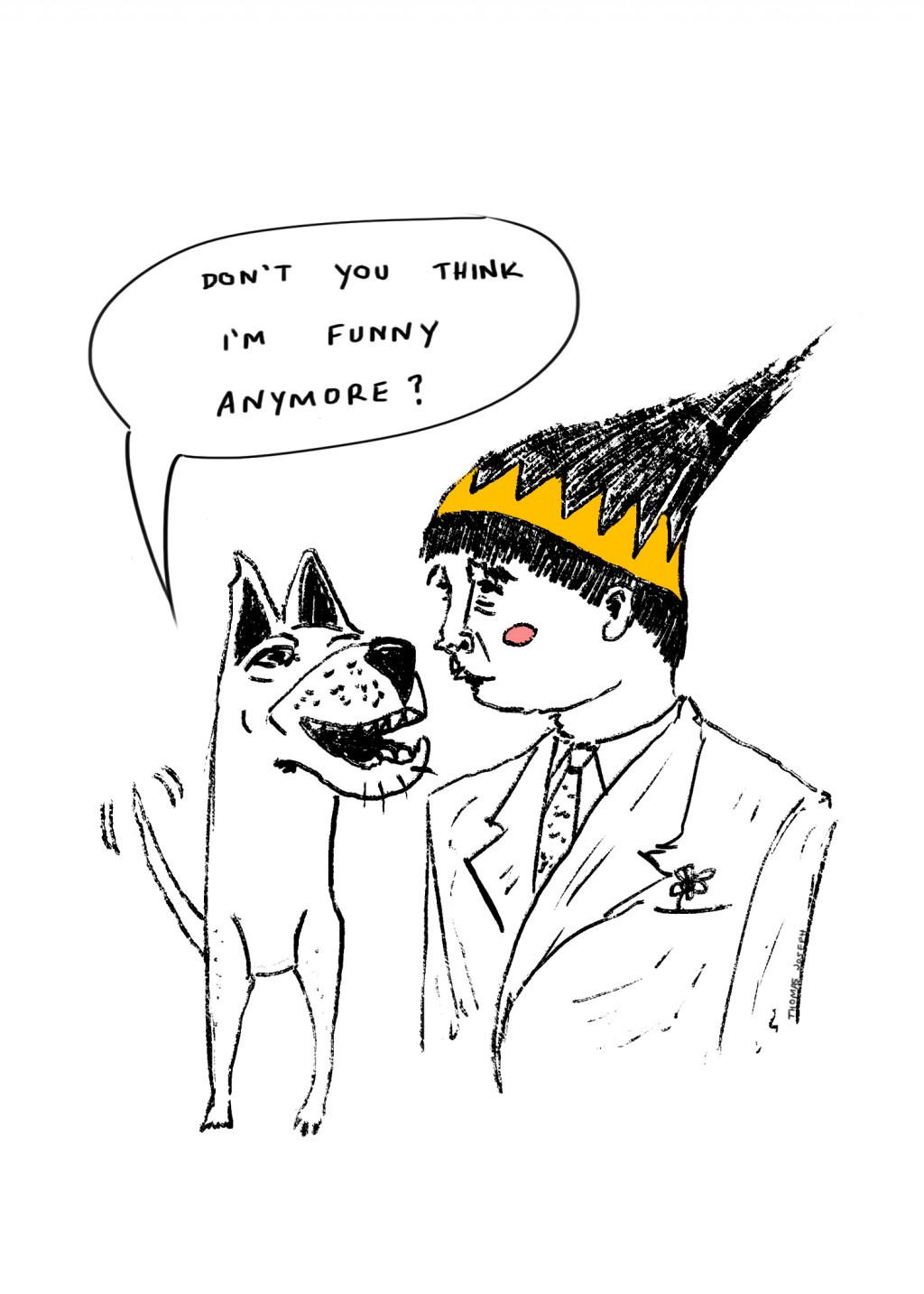 Joke's Over drawing by Evan | Doodle Addicts