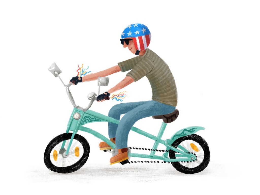 Easy Rider drawing by Simon | Doodle Addicts