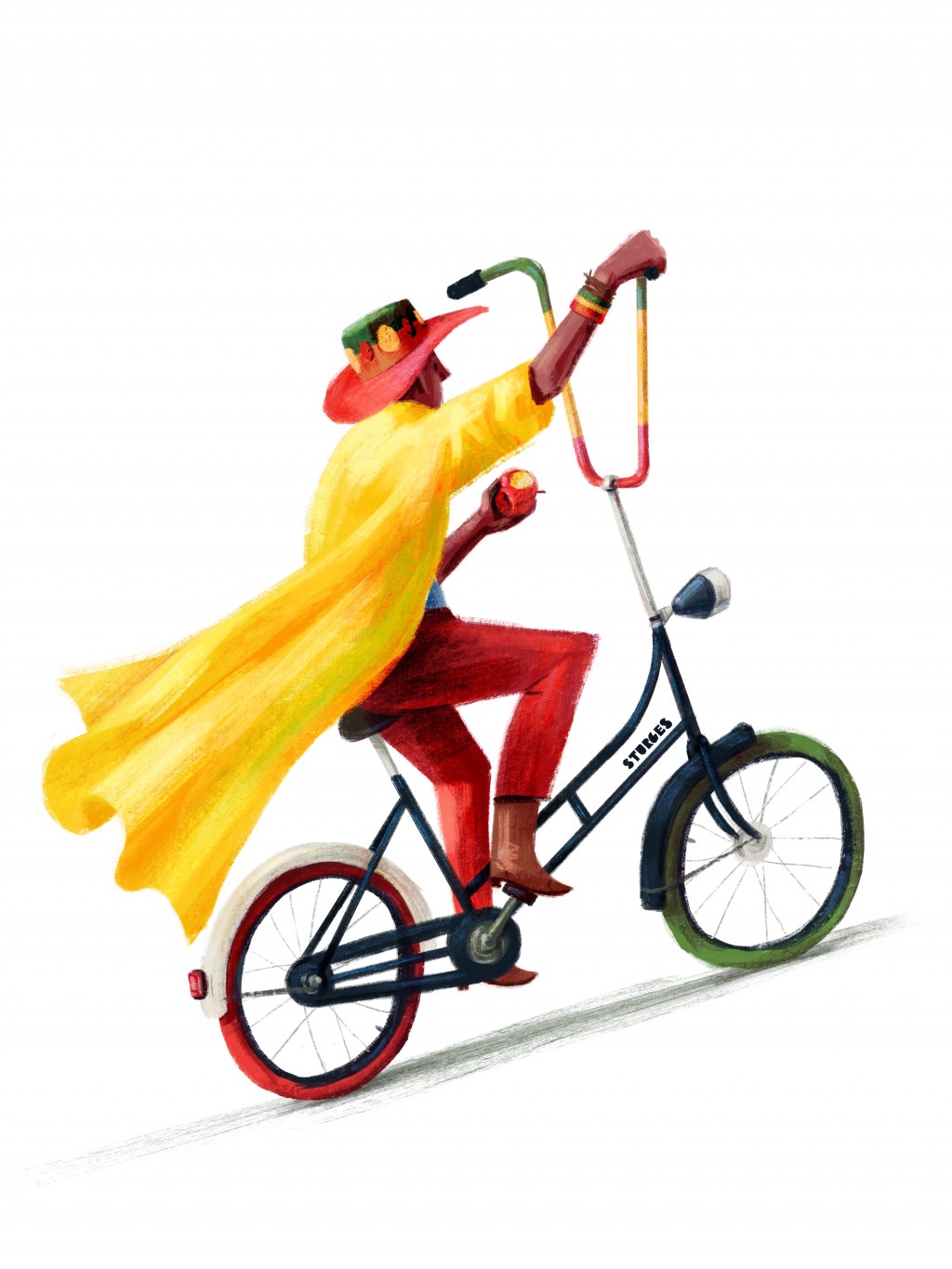 Rasta Rider drawing by Simon | Doodle Addicts